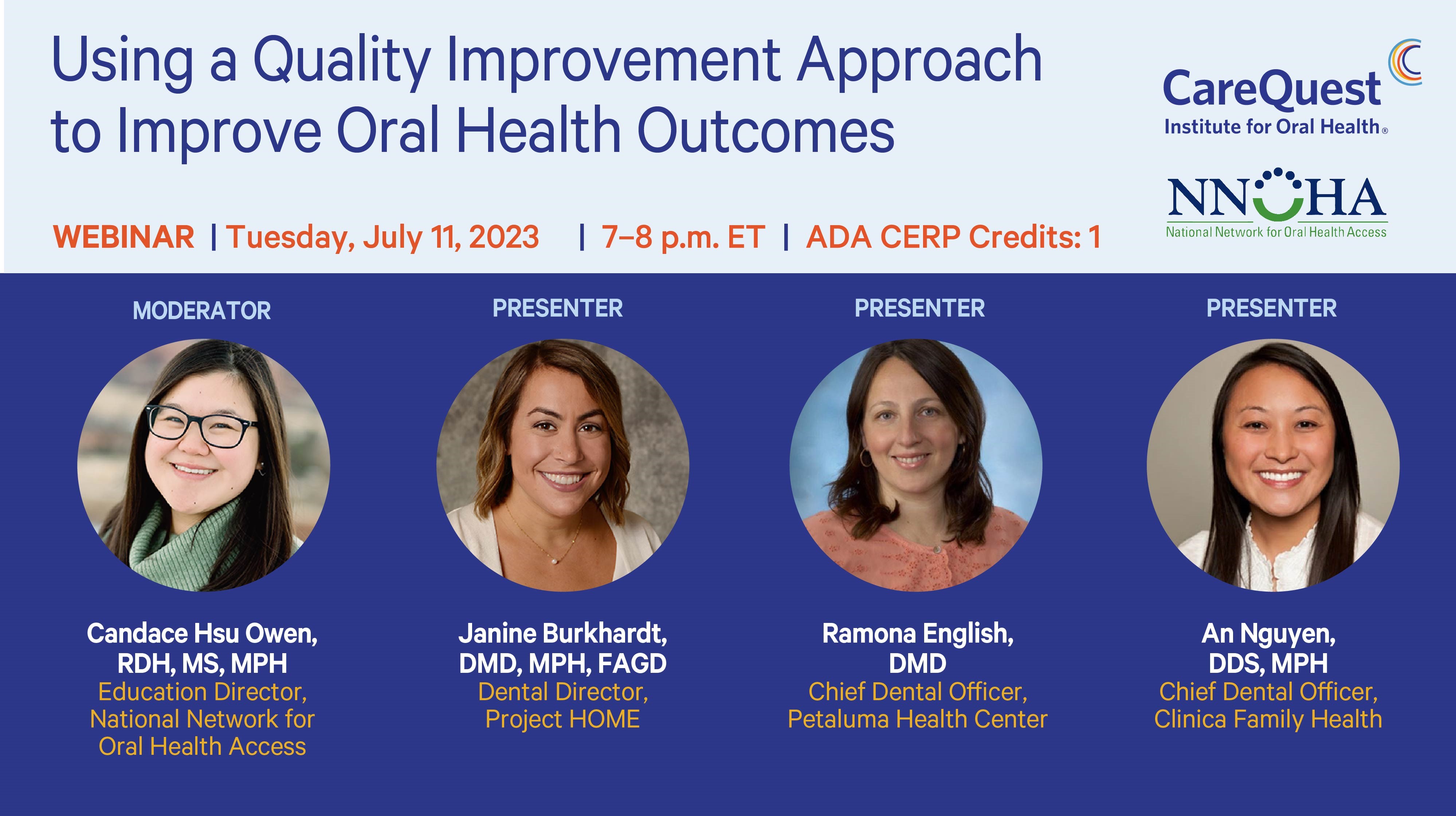 Using a Quality Improvement Approach to Improve Oral Health Outcomes | CareQuest Institute for ...